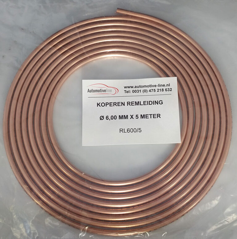 Koperen Ø 6,00 mm leidingen - Remleidingshop